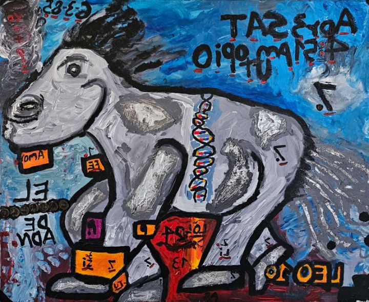 Utopio DNA Horse - El Rey Arts - Paintings & Prints, Animals, Birds ...