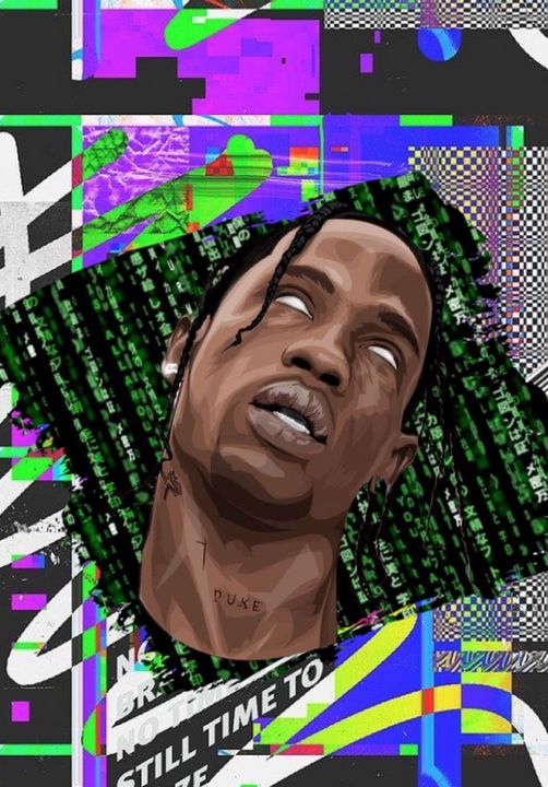 Travis Scott - ArtCollage - Paintings & Prints, Entertainment, Music ...