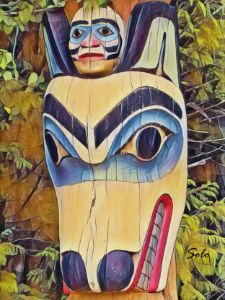 Saxman Totem Pole - Art By Solo - Photography, Ethnic, Cultural ...
