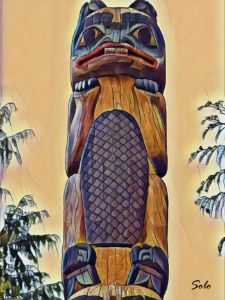 Saxman Totem Pole - Art By Solo - Photography, Ethnic, Cultural ...