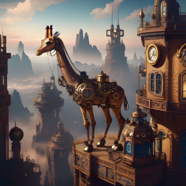 Giraffe 3 - Jonny Design by Photography - Digital Art & AI, Fantasy ...