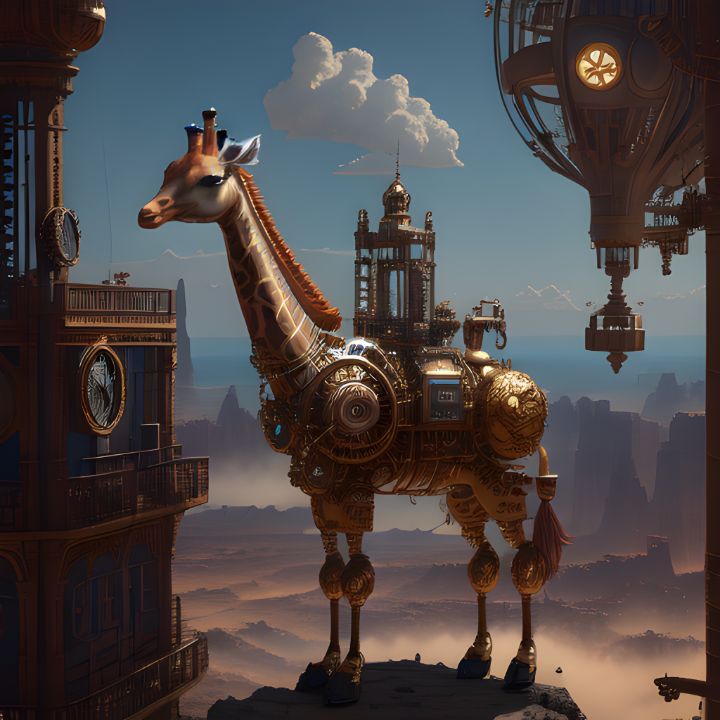 Giraffe 1 - Jonny Design by Photography - Digital Art & AI, Fantasy ...