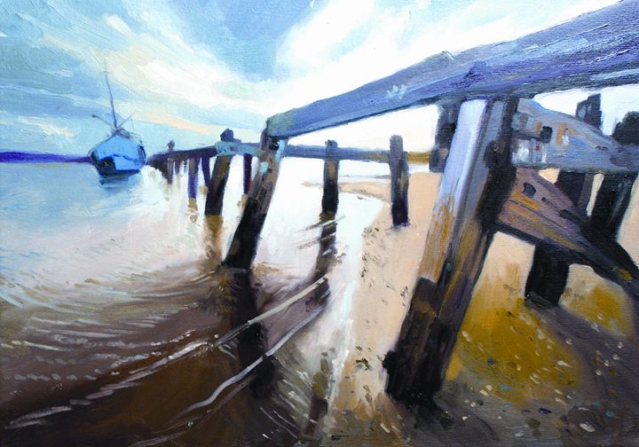 The Pier at Fahan, Ireland - Joe Campbell Art - Paintings & Prints ...
