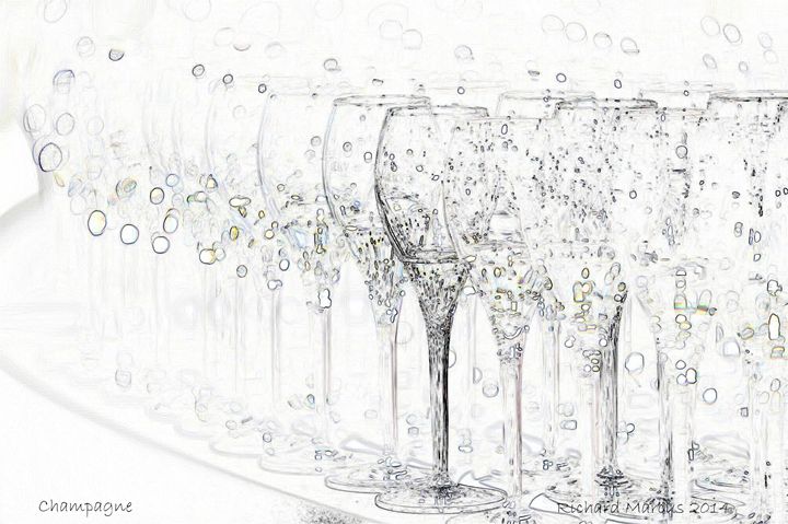 Champagne - Media Syrup - Digital Art & AI, Still Life, Food & Beverage ...