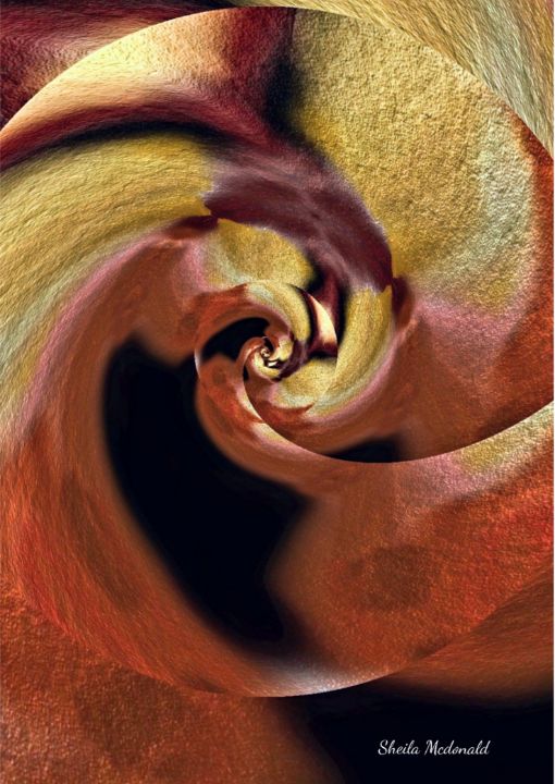 Spiral Abstract - Art On Wheels - Paintings & Prints, Abstract ...