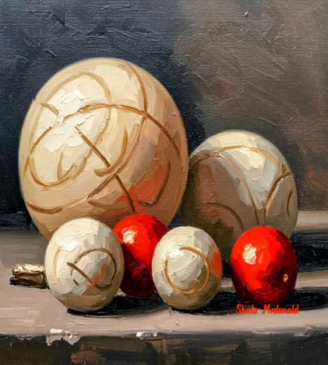 Beautiful Ball with Engrave Abstract - Art On Wheels - Paintings ...