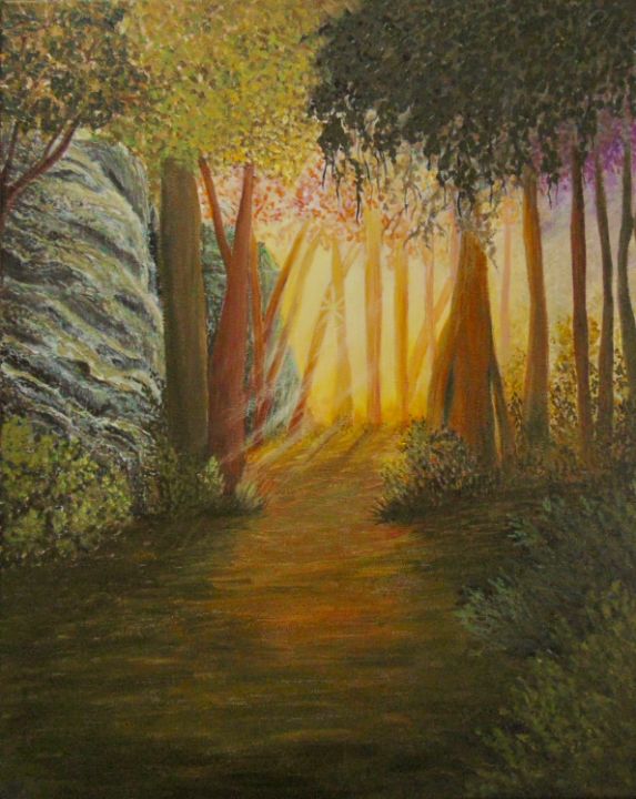 Through the Trees You will Find Me - Jessey Rose - Paintings & Prints ...
