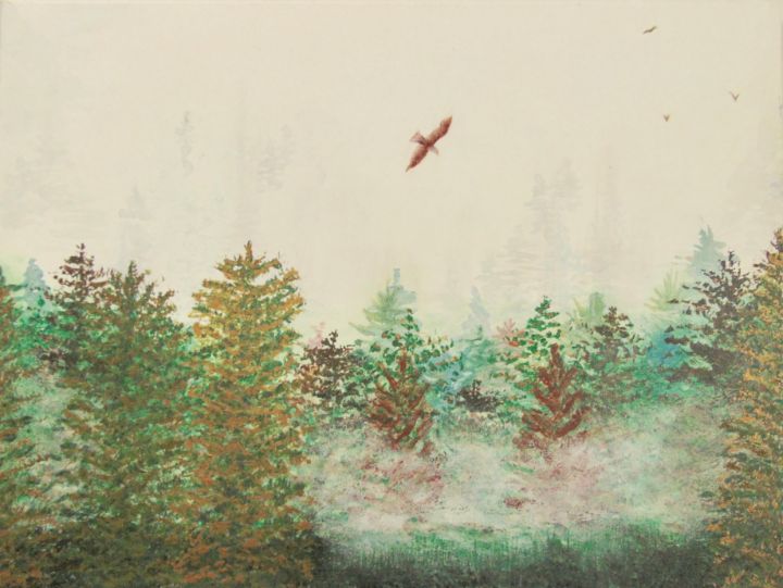 Freedom Within The Pines - Jessey Rose - Paintings & Prints, Landscapes ...