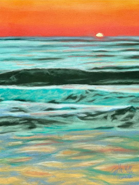 Sinaloa Sunset - Faythe Mills - Drawings & Illustration, Landscapes ...