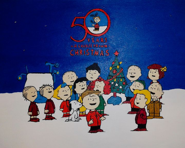 50 Years A Charlie Brown Christmas - Genedieve - Paintings & Prints ...