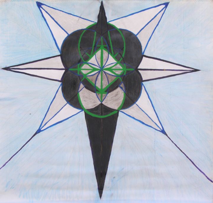 Threaded Compass - Altered Mind Art - Paintings & Prints, Abstract ...