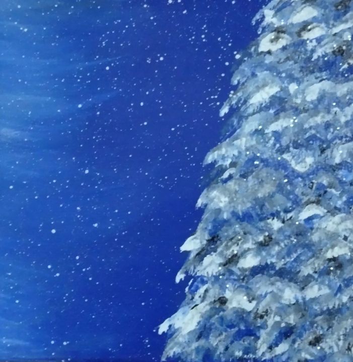 Blue Tree - Amys Originals - Paintings & Prints, Landscapes & Nature ...