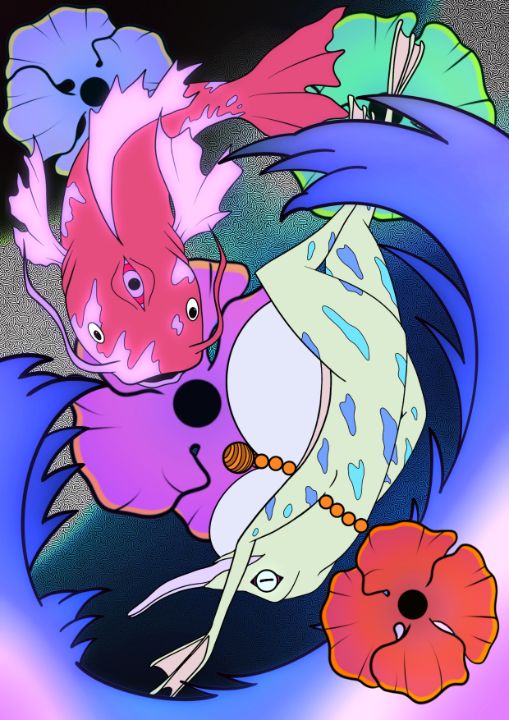 Omega n flowers - Liuk Art - Drawings & Illustration, Animals, Birds ...