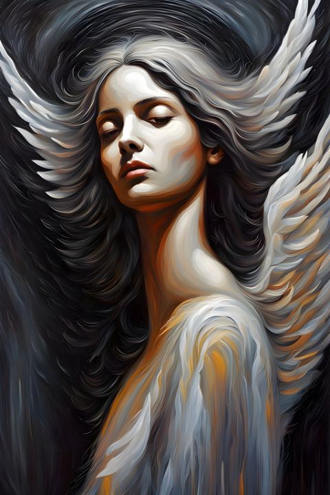 Slanted Gaze: Dark Pride Angel” - Use2 - Digital Art & AI, Religion ...