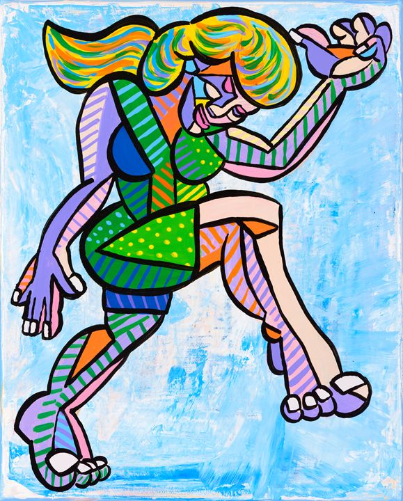 Dancer Green - Mark Daniel Art - Paintings & Prints, People & Figures ...