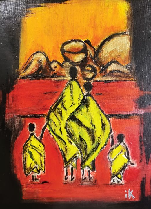 African Mood - Keess - Paintings & Prints, Ethnic, Cultural, & Tribal ...