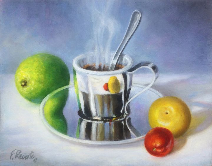 Coffee and Fruits - Frederic Reverte's Gallery - Paintings & Prints ...