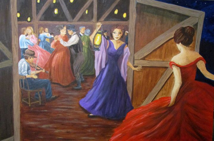 Barndance - Inspired Art by K - Paintings & Prints, People & Figures ...