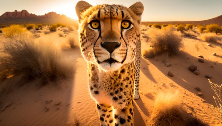 Cheetah, Portrait - The design studio - Digital Art & AI, Animals ...