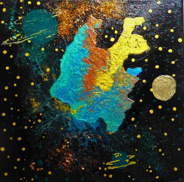 Island Planet - Galactic Art - Paintings & Prints, Abstract, Other ...