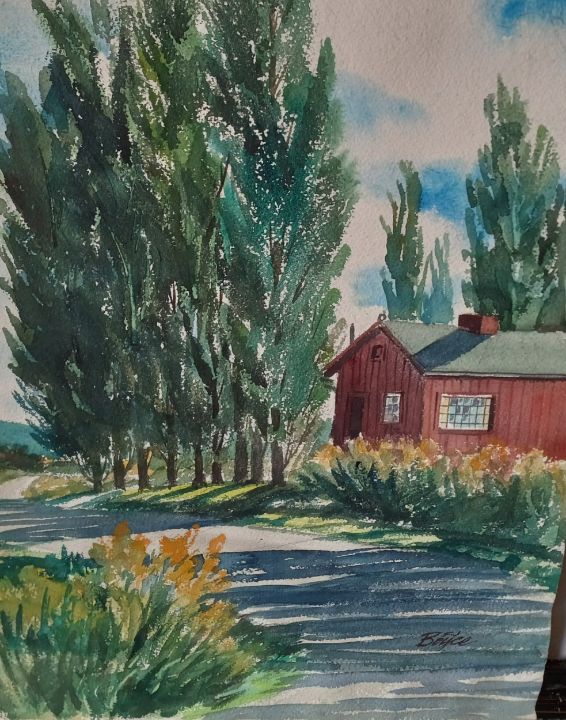 Fred Boyce 1965 watercolor original - Richard's Gallery - Paintings ...