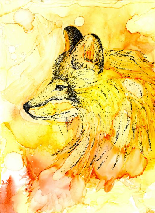 Fire fox - TuhmaFretti - Paintings & Prints, Animals, Birds, & Fish ...