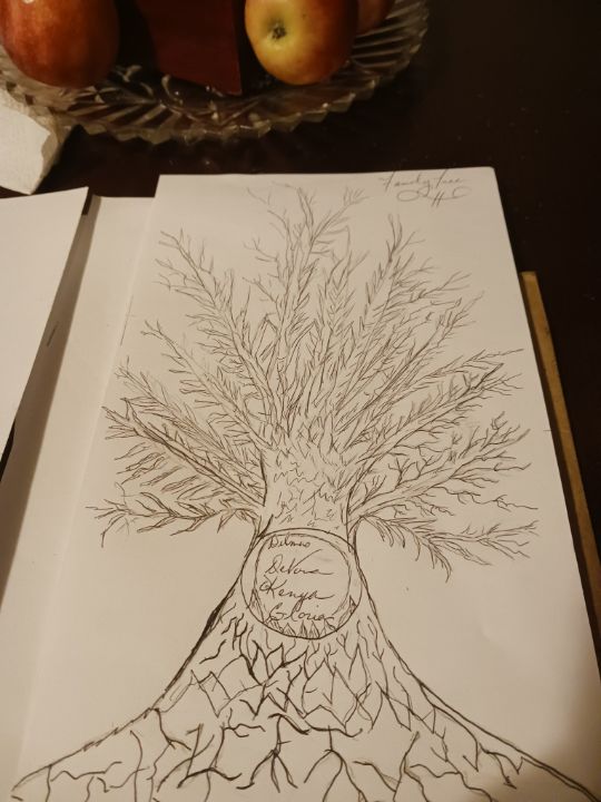 Family Tree - Devona hairston - Drawings & Illustration, Flowers ...