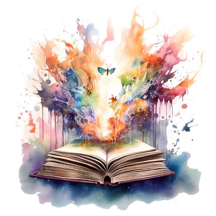 Magical Open Book with Castle - DME.ARTS - Drawings & Illustration ...