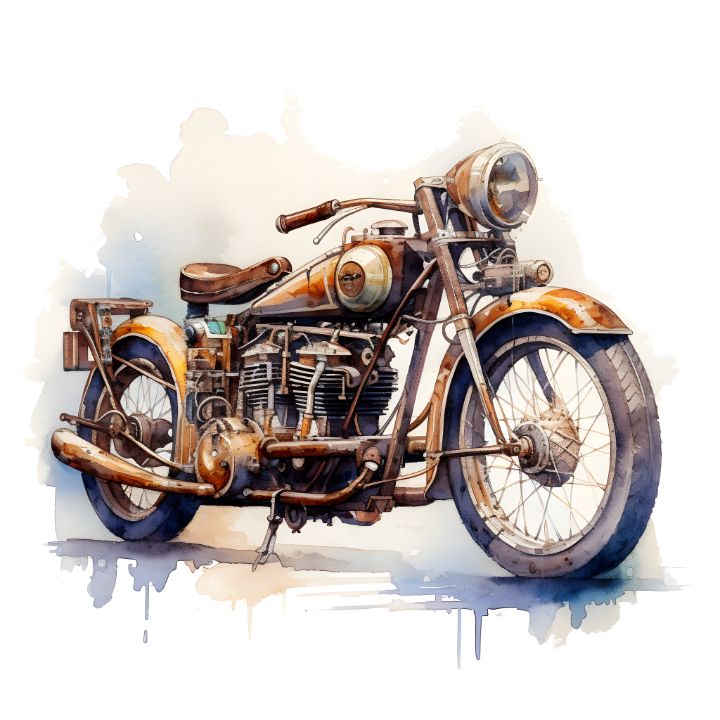 Steampunk Motorbike Mechanisms - DME.ARTS - Digital Art & AI, Vehicles ...