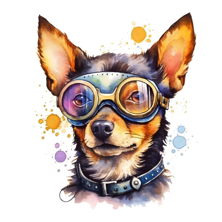 Steampunk Dog Toy Terrier with glass - DME.ARTS - Digital Art & AI ...