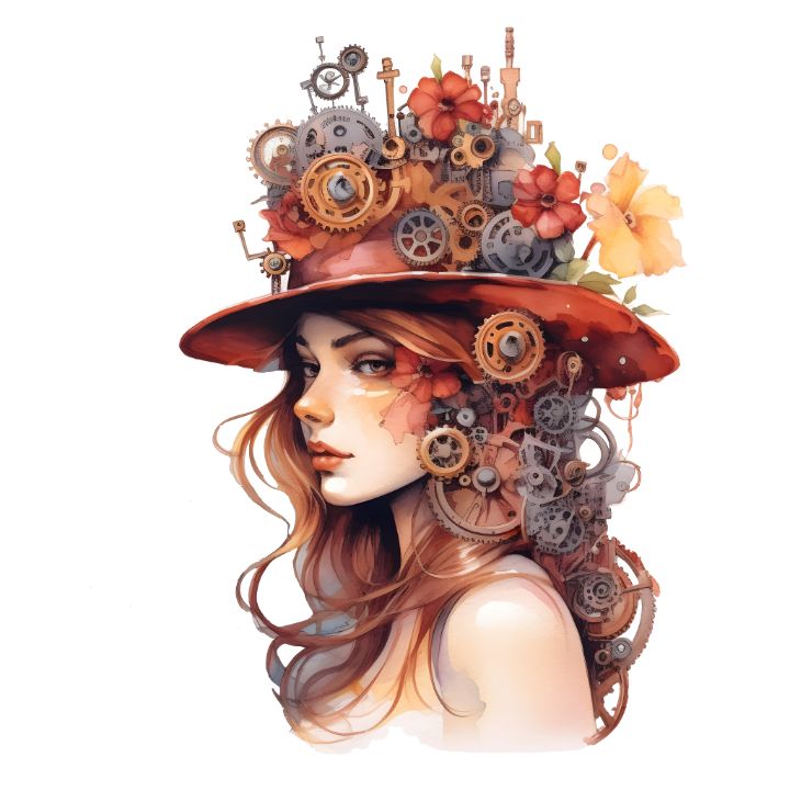 Rose Steampunk Victorian Lady - DME.ARTS - Digital Art & AI, Fantasy ...