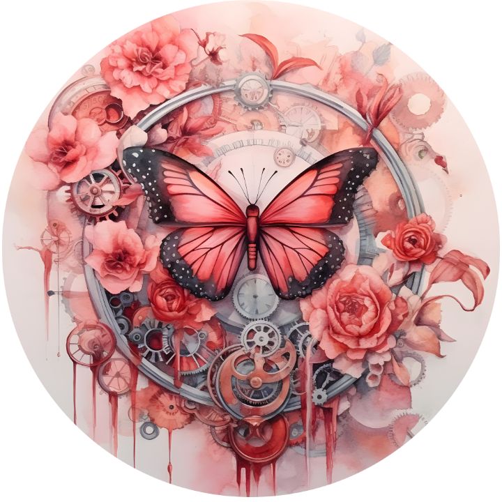 Rose Steampunk Butterfly Mechanisms - DME.ARTS - Digital Art & AI ...