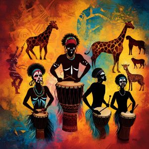 The Heartbeat of Africa - Lumi Arts - Digital Art & AI, Ethnic ...