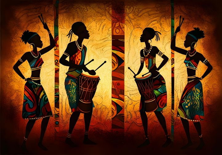 The Heartbeat of Africa - Lumi Arts - Digital Art & AI, Ethnic ...