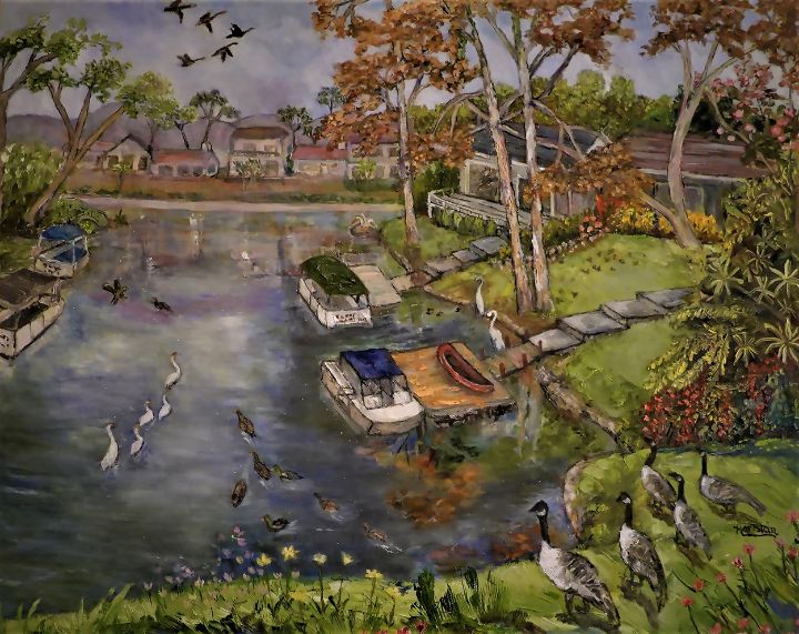 Life on the Lake - Paintings by Michael Hartstein - Paintings & Prints ...