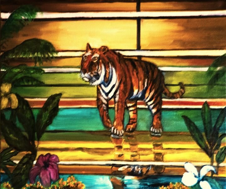 Tiger Spirit - Paintings by Michael Hartstein - Paintings & Prints ...