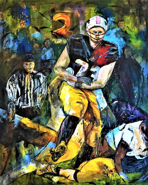 Afternoon Football - Paintings by Michael Hartstein - Paintings ...