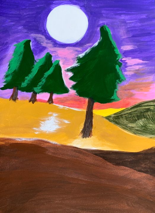 June Trees - FlyWithKindness - Paintings & Prints, Flowers, Plants ...