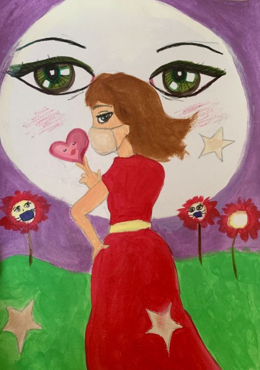 My heart, for the full moon - FlyWithKindness - Paintings & Prints ...