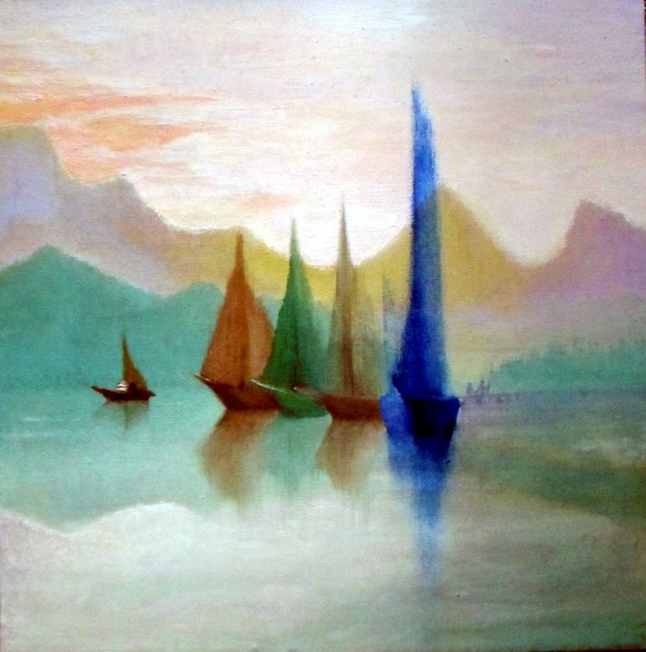 Yachts - KAY-painting - Paintings & Prints, Flowers, Plants, & Trees ...