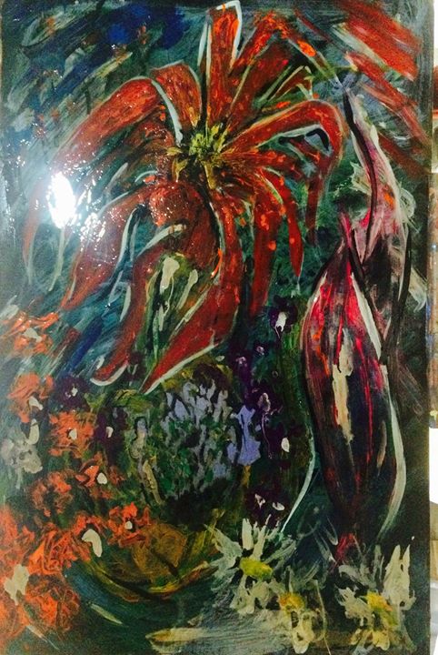 The gardens - J.Kintz - Paintings & Prints, Abstract, Landscape - ArtPal