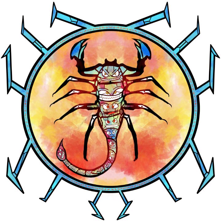 The happy scorpion - Mind’s Eye - Digital Art, Abstract, Organic - ArtPal