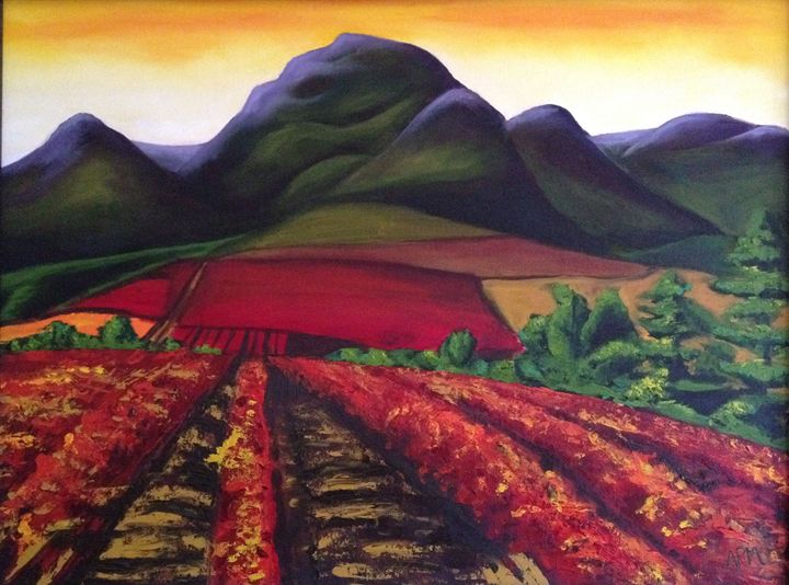 Evening at the farm - Arty Designz - Paintings & Prints, Landscapes ...