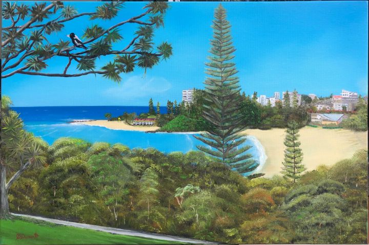 Kirra Hill Lookout Coolangatta - Dennis Durant - Paintings & Prints ...