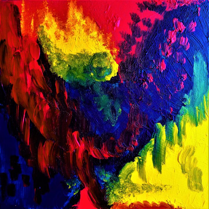 Primary Cube Side 1 - 3C Art by Chris Carrillo - Paintings & Prints ...