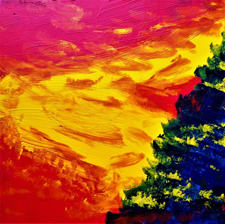 Primary Tree Mid Left - 3C Art by Chris Carrillo - Paintings & Prints ...