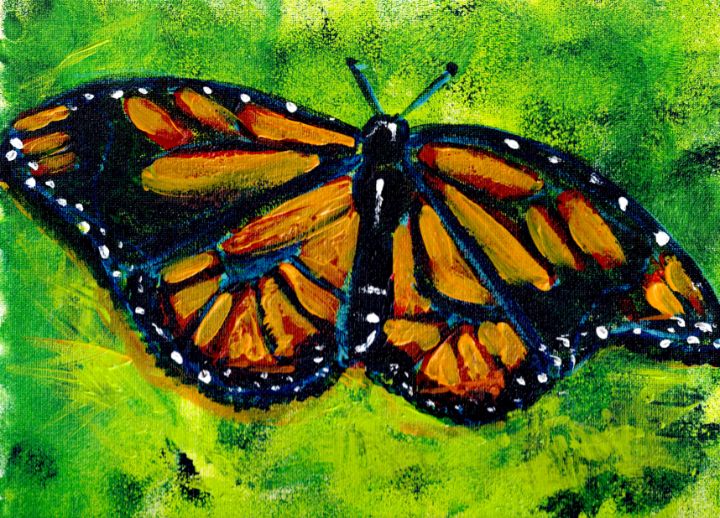 Monarch beauty and poison - empressbat art and whimsy - Paintings ...