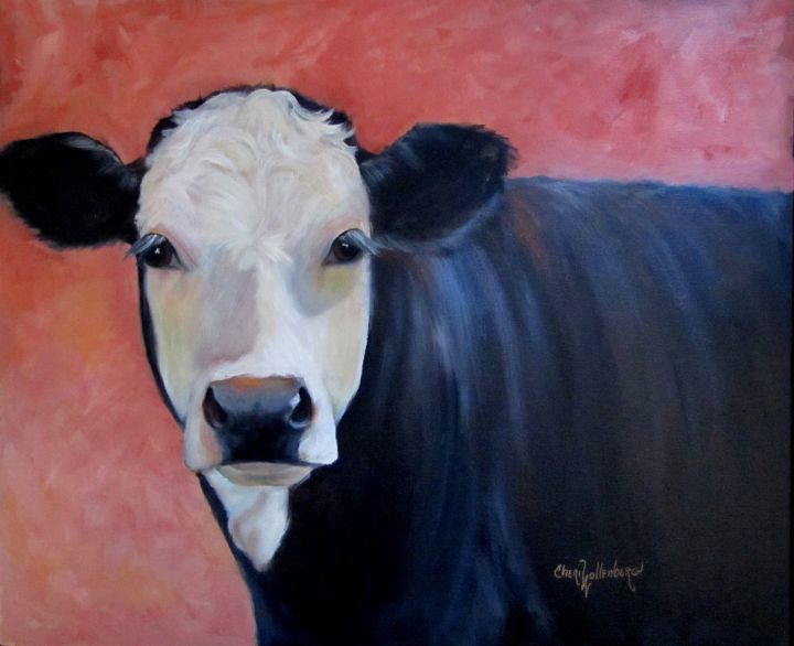 Ms Louise Cow Painting by Cheri W - Oil Paintings and Prints by Cheri ...