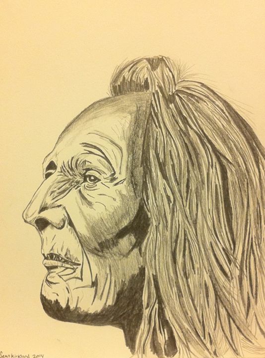 Old Native 2 - Sean Kirkland - Drawings & Illustration, Ethnic ...