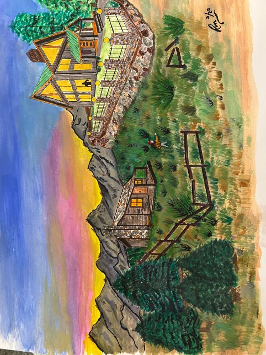 New invades the old - Ron, R - Paintings & Prints, Landscapes & Nature ...